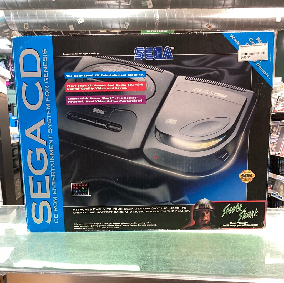 Sega Genesis with Sega CD Model 2 CIB — The Nerd Mall