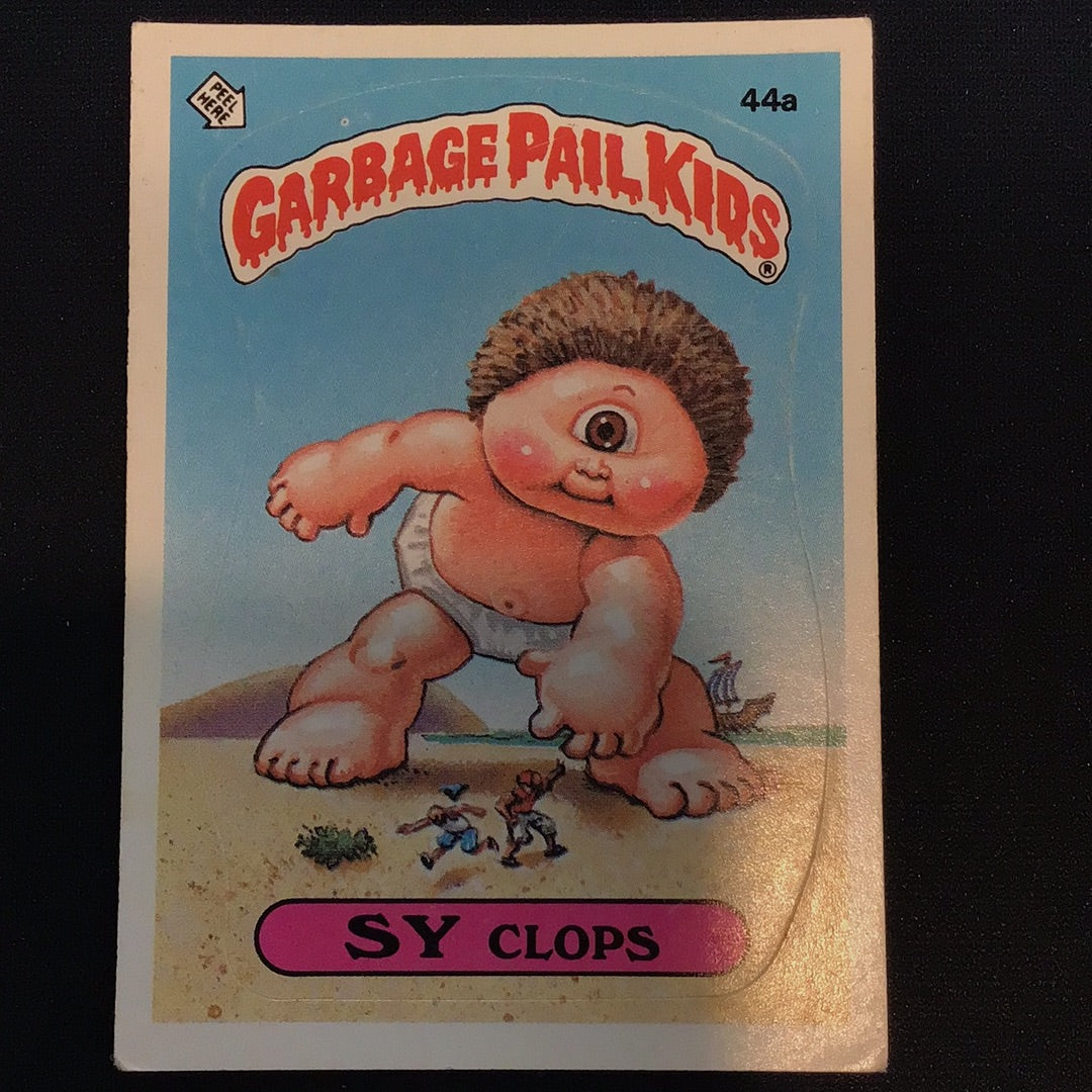 1985 Topps Garbage Pail Kids #44a Sy Clops — The Nerd Mall