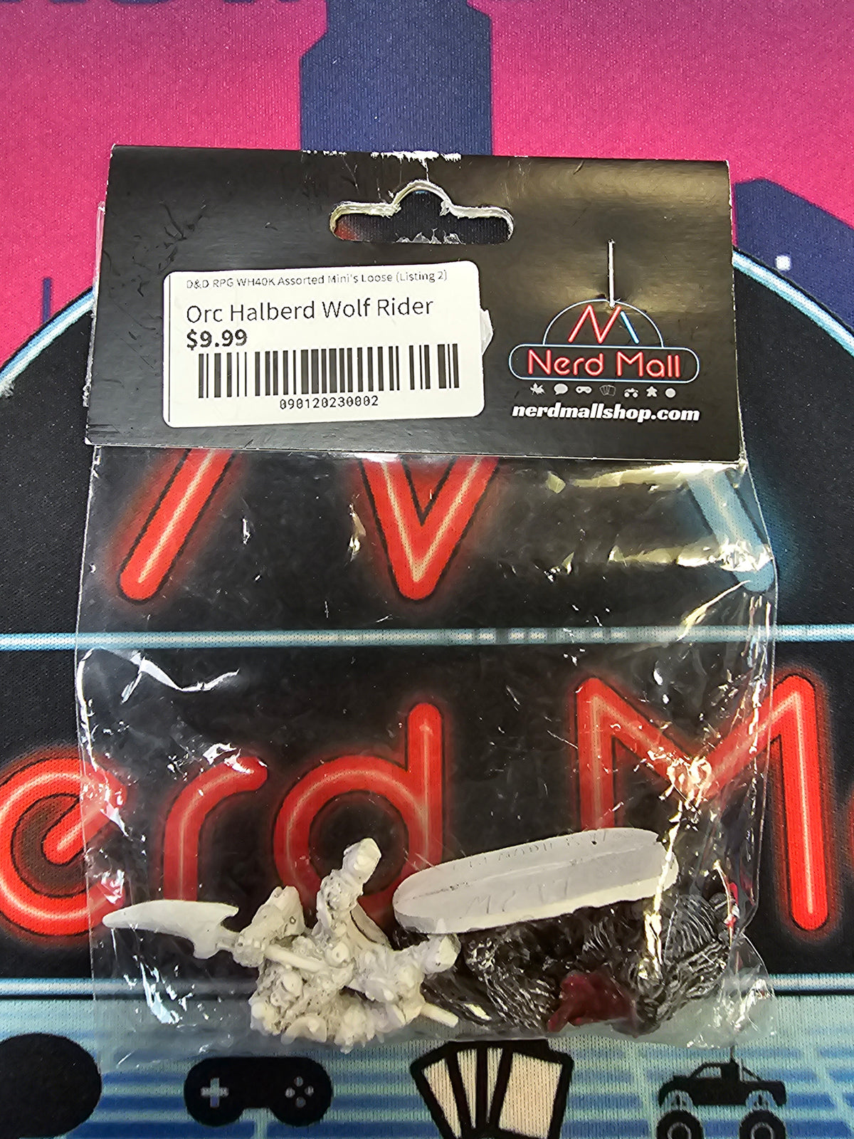 D&D Mini Orc Halberd Wolf Rider — The Nerd Mall