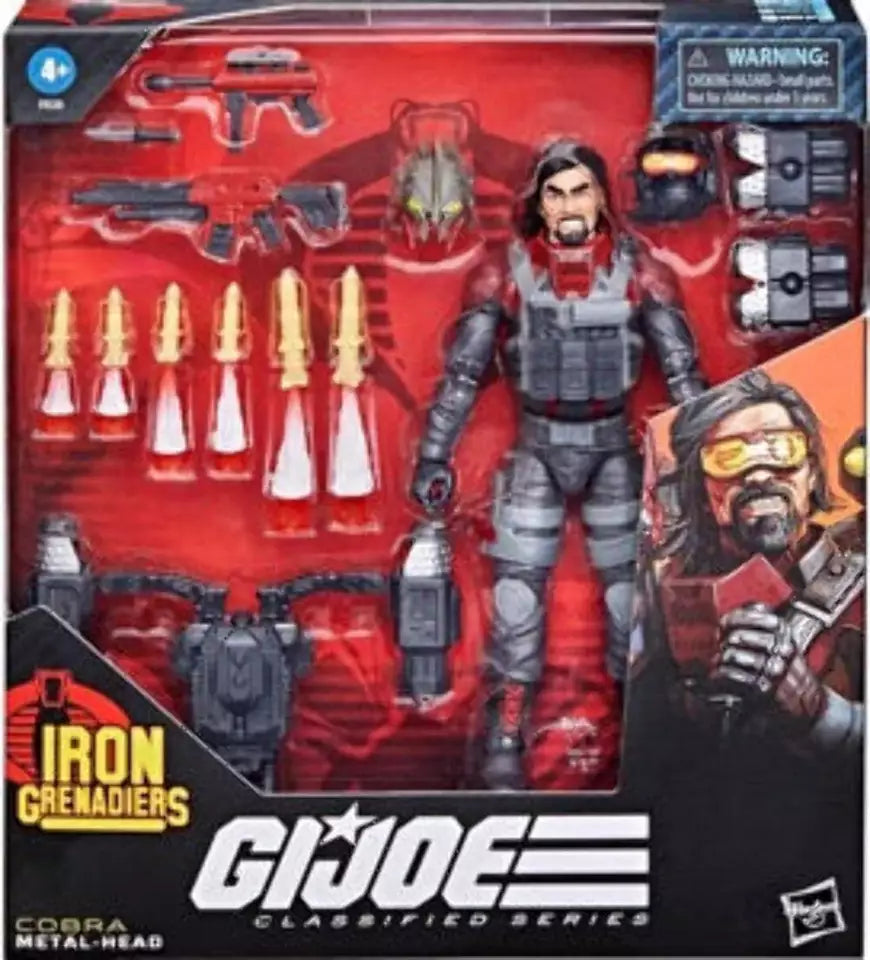 GI Joe Classified Series Deluxe Iron Grenadier Metal-Head 6-Inch Actio ...